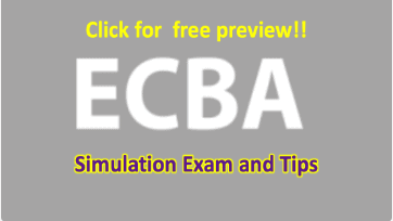 ECBA Exam Sample Questions | BusinessAnalystMentor.com